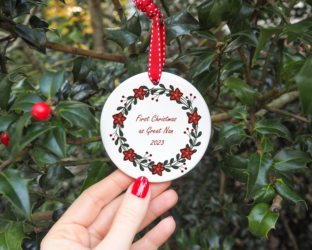 Great Nan Tree Decoration, First Christmas as Great Nan Decoration ...