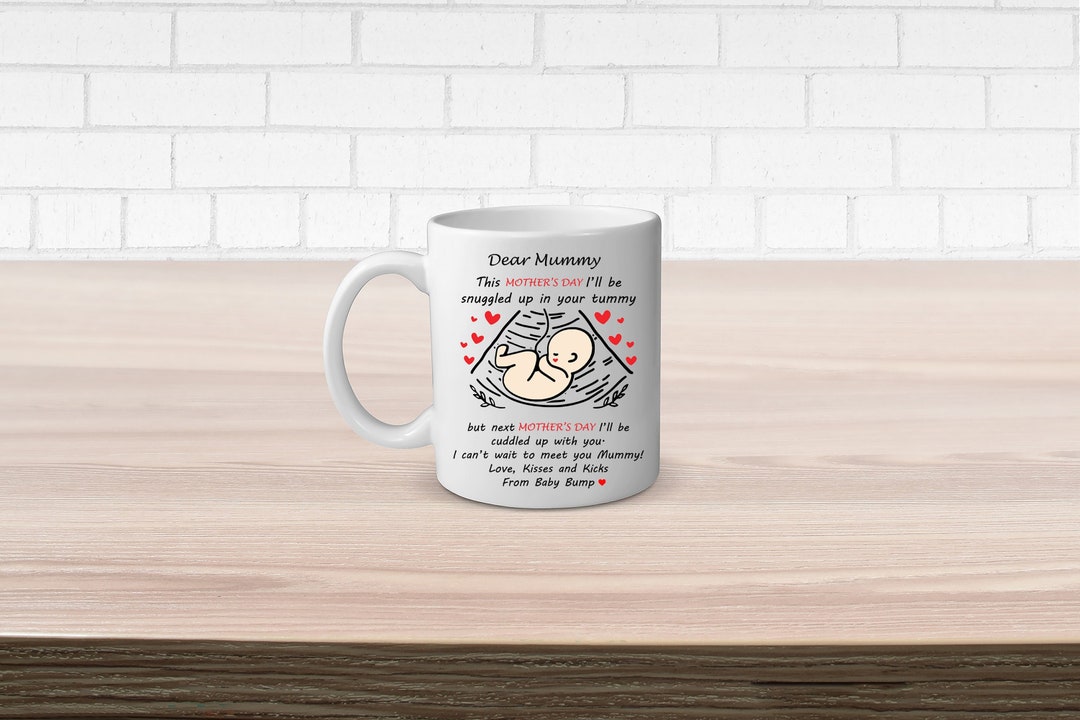 1st Mother's Day Gift From Bump, Soon to Be Mum Mug, Mother's Day Baby ...