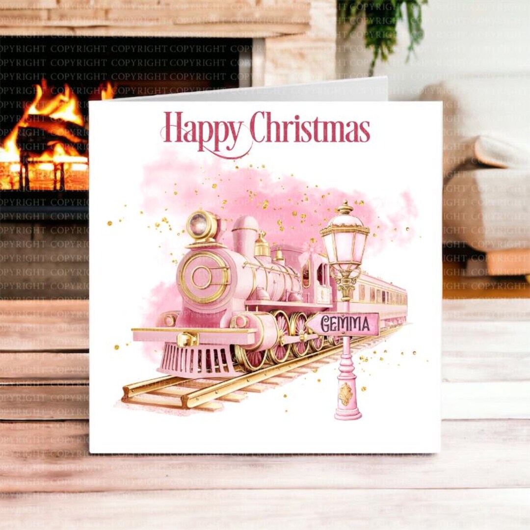 Polar Express Christmas Train, Navy Train, Traditional Card for Son ...