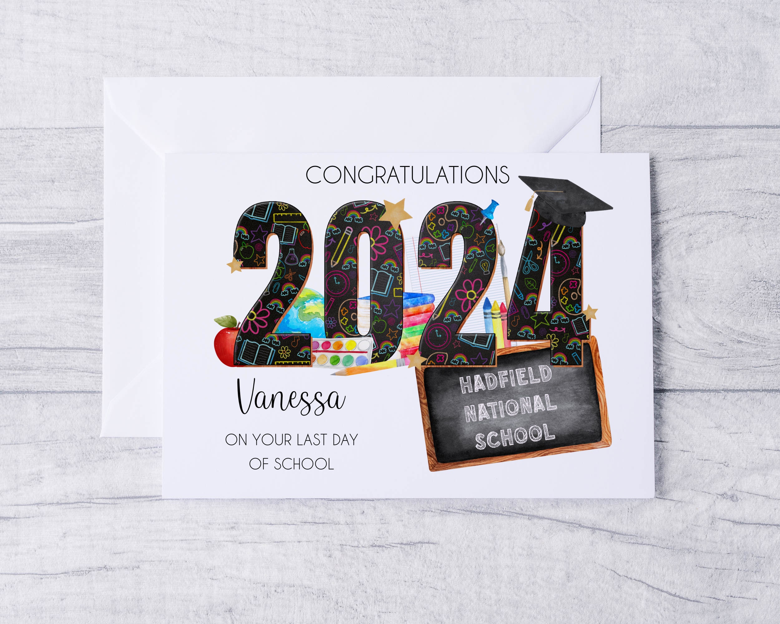 2024 School Leavers Card, Last Day of Primary School, Last Day of ...