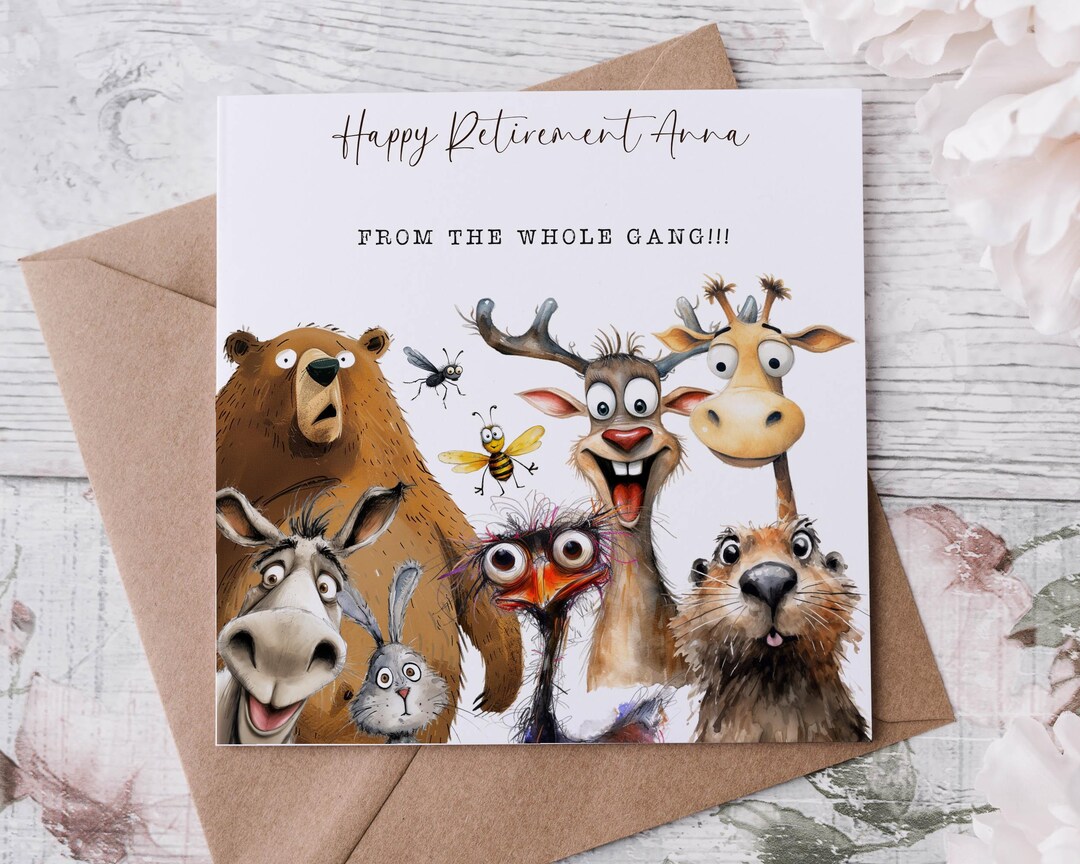 Funny Retirement Card Card New Job Card Retirement Work Card for ...