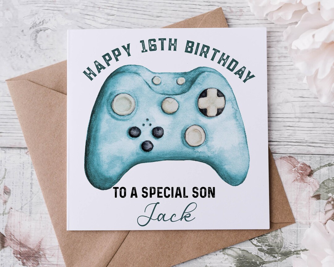 Gamer Birthday Card for Teenage Boy or Girl, Gaming Birthday Card ...