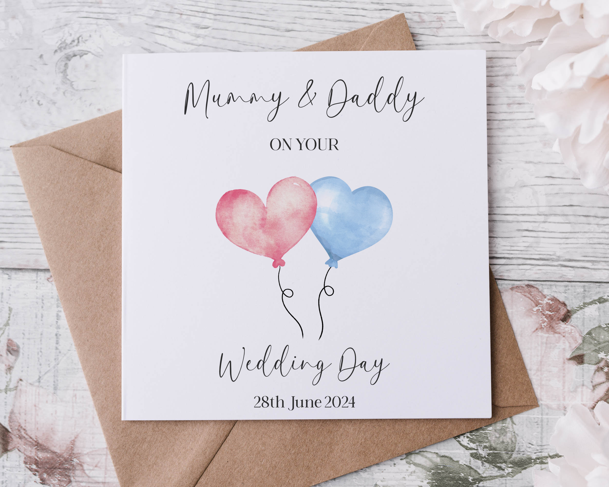 Wedding Card to Parents, to My Parents Card, Card for Mummy &daddy ...