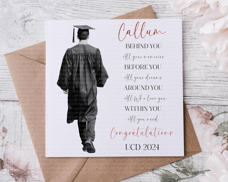 Grandson Graduation Card Graduation Greetings Card Student Card Son ...