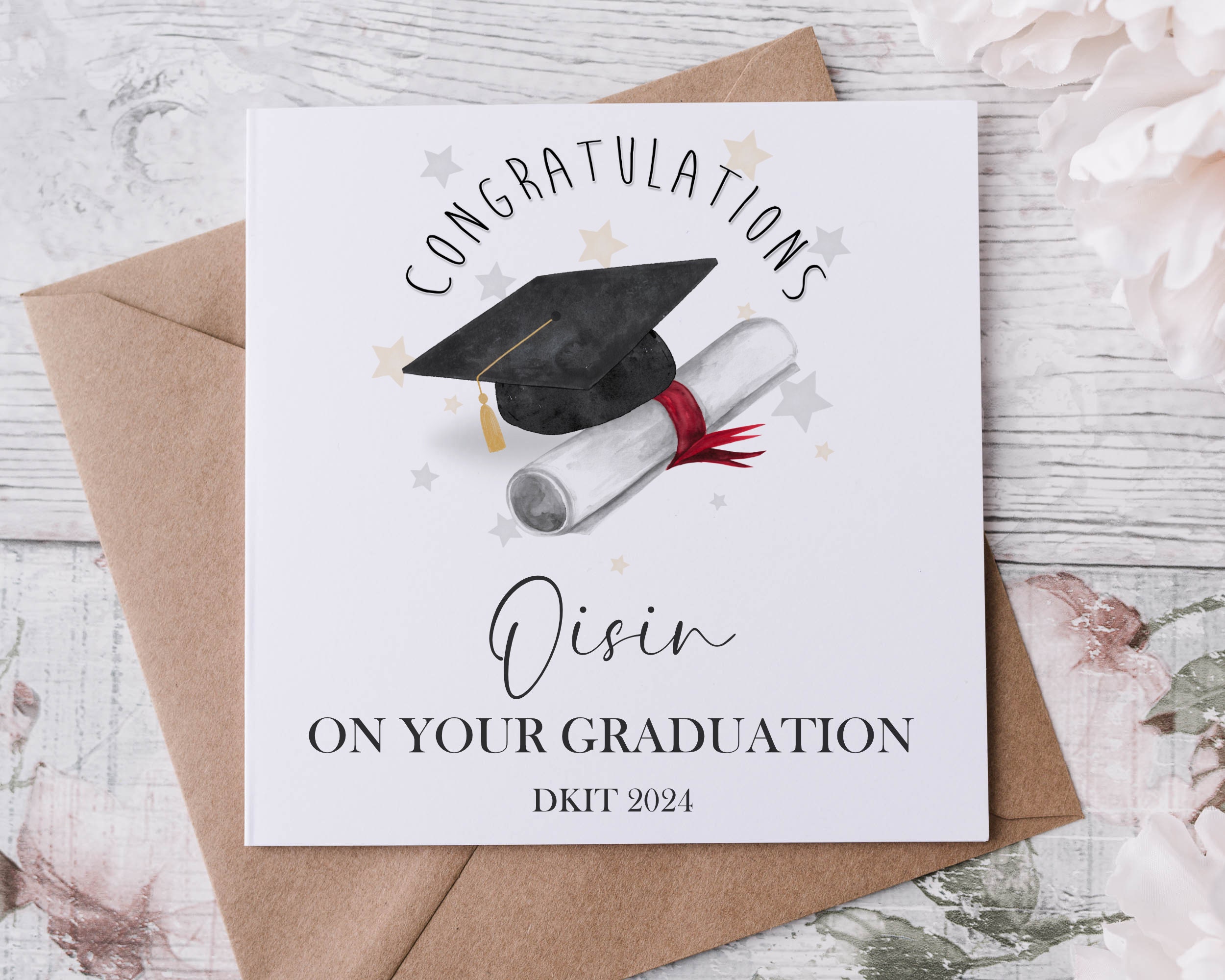 Granddaughter Graduation Card Graduation Greetings Card Student Card ...