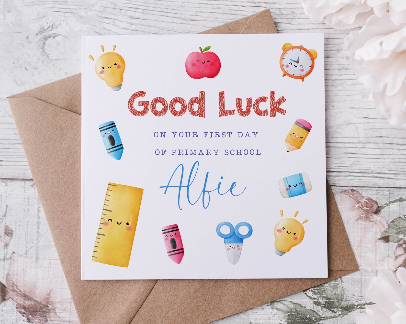 First Day at School Card, First Day at Nursery, 1st Day at Primary ...