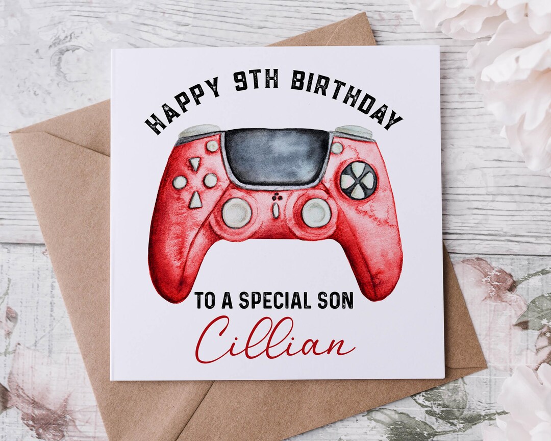 Gamer Birthday Card for Teenage Boy or Girl, Gaming Birthday Card ...