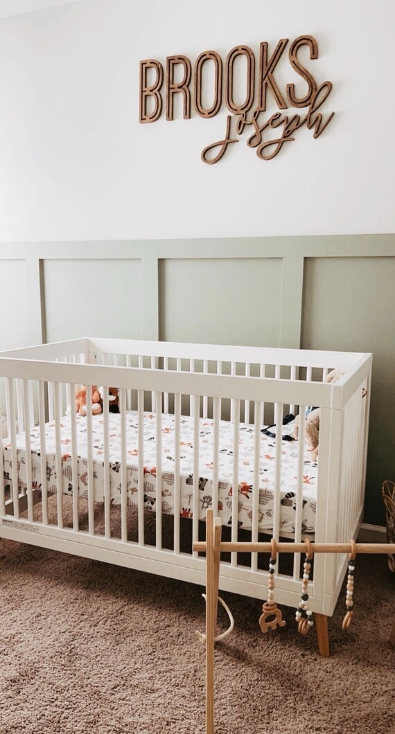 Freestanding Wooden Nursery Sign | Etsy