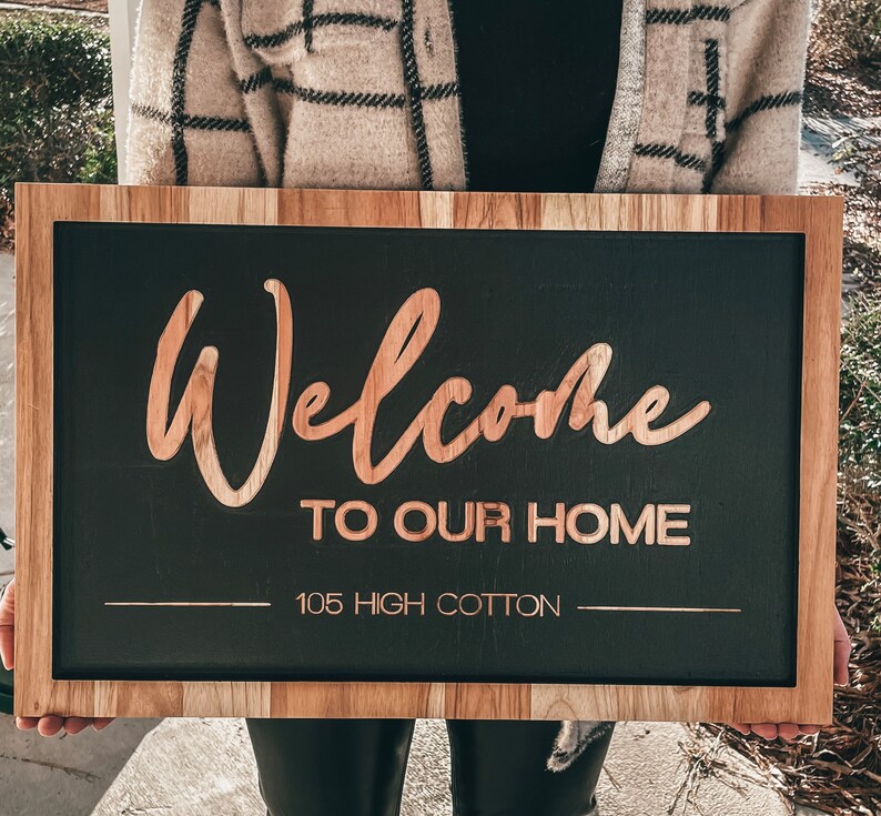 Custom Outdoor Welcome Sign - Etsy