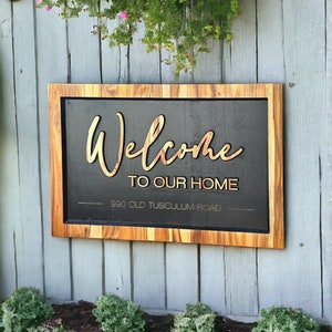Custom Outdoor Welcome Sign - Etsy