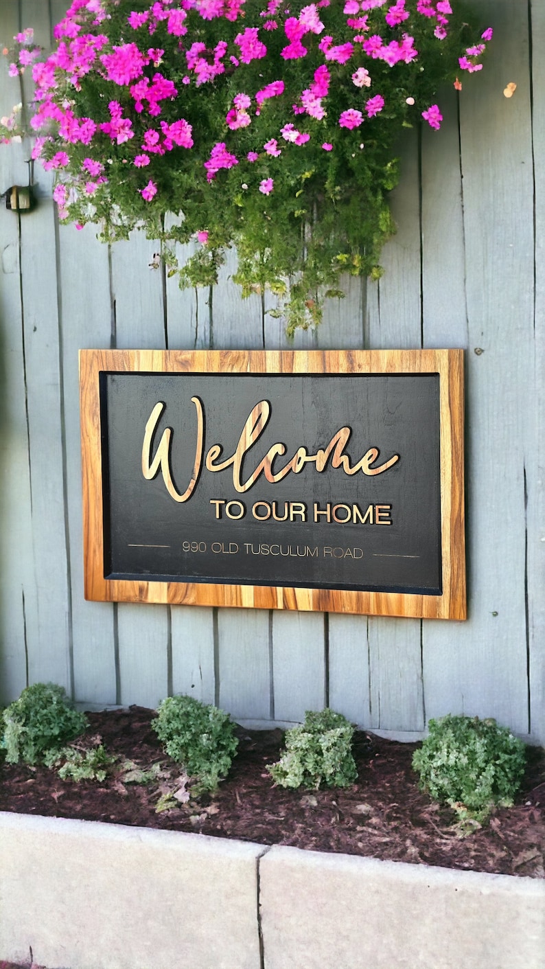 Custom Outdoor Welcome Sign - Etsy