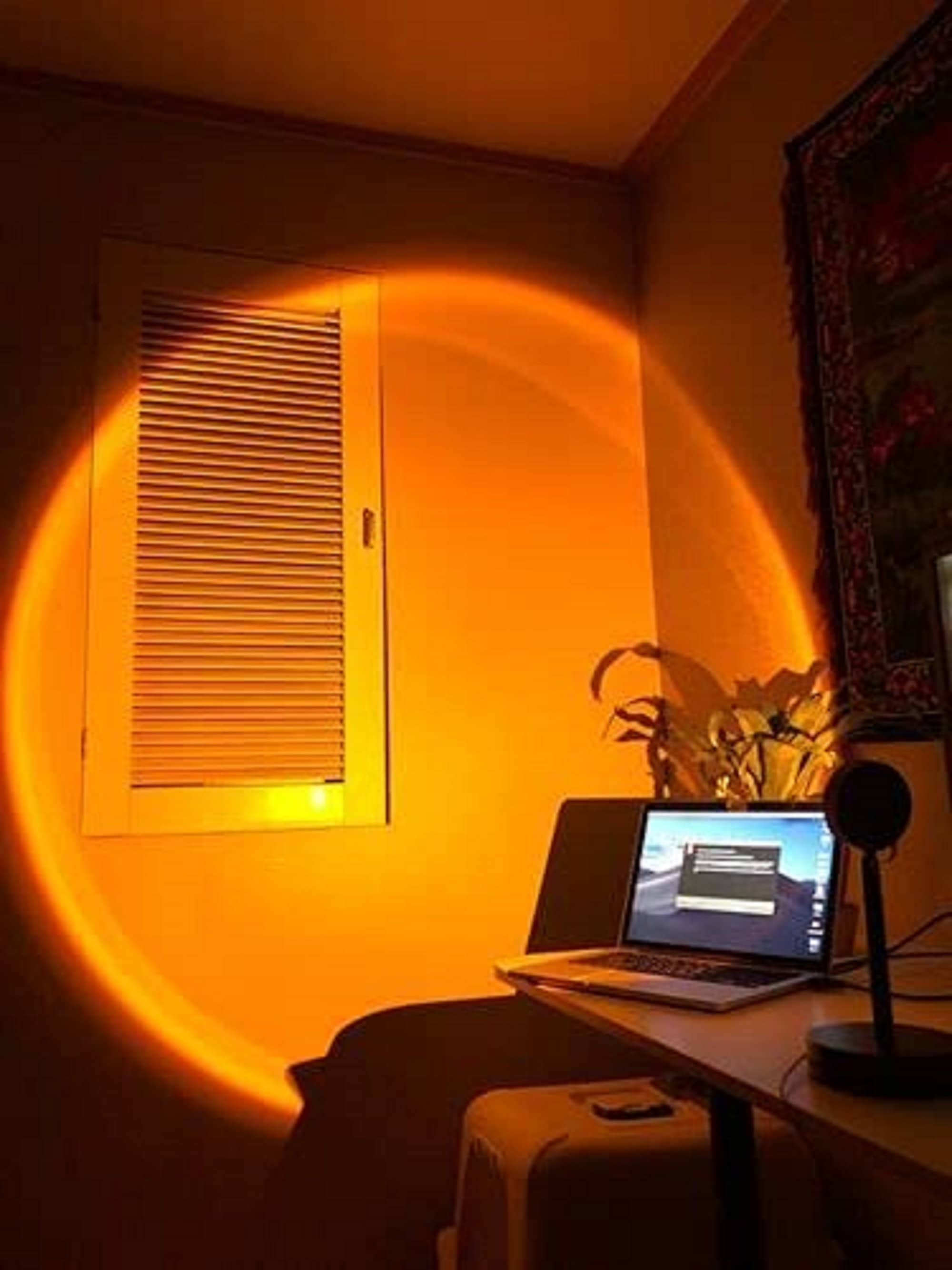 Sunset Lamp for home décor sunset floor lamp star projector | Etsy