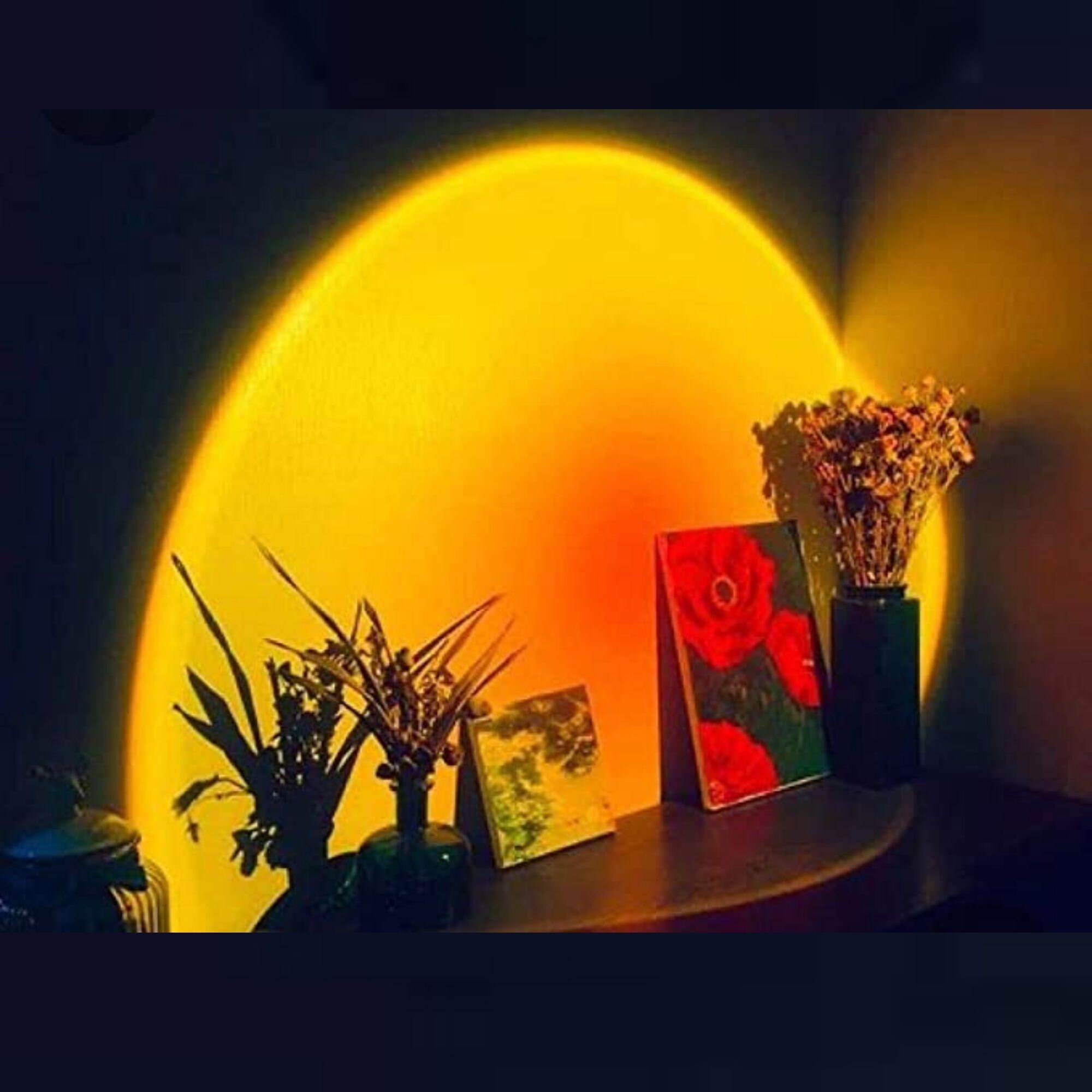 Sunset Lamp for home décor sunset floor lamp star projector | Etsy