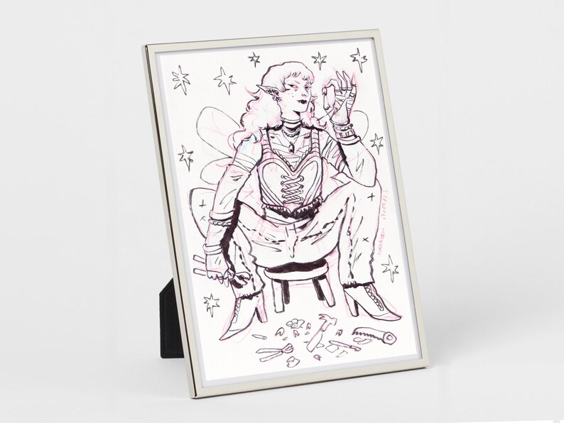 ORIGINAL DRAWING "the Tooth Fairy" (reproduction Available) - Badass ...