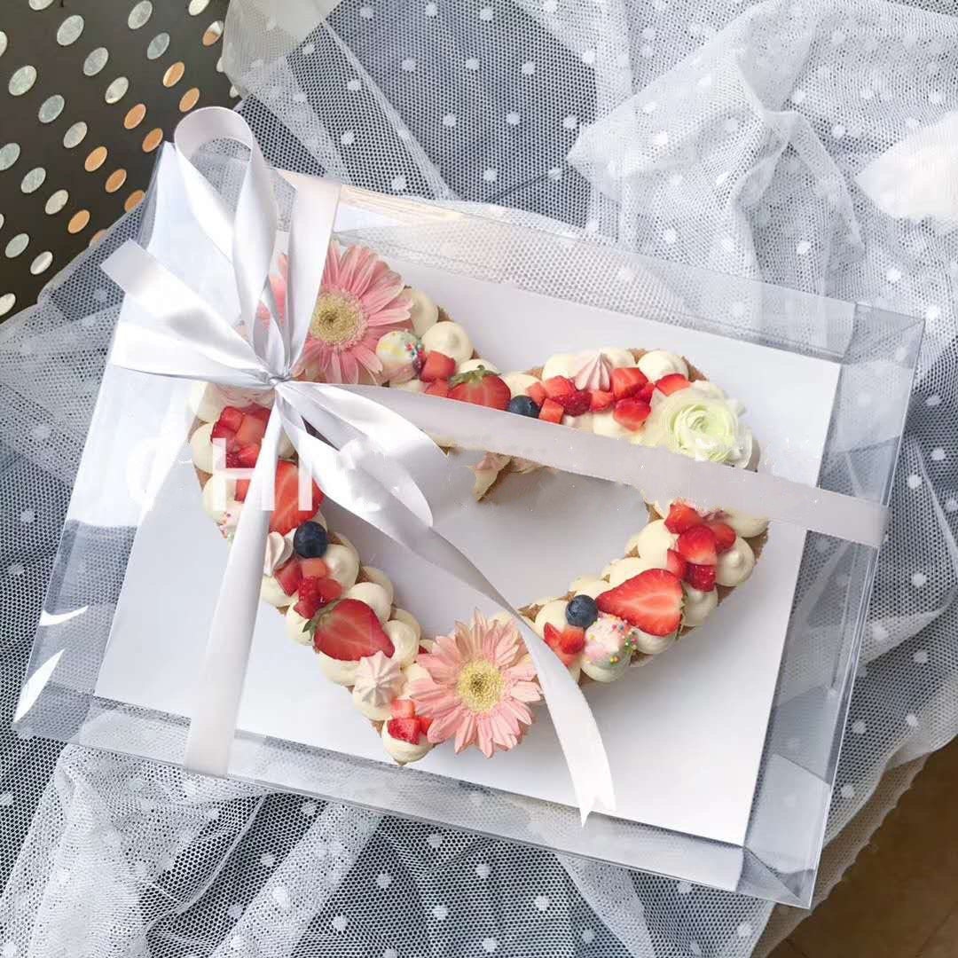 Clear Rectangle Cake Boxes (2 Sets): Elegant Dessert Packaging (15x11 ...