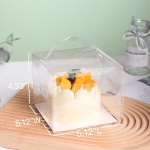 5 Sets Flower Cake Gift Boxes With Clear Mini Cake - Etsy