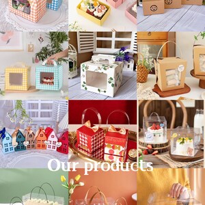 10 Sets Bus Baking Boxes,cute Bus Gift Box With White Inserts,for Cakes ...