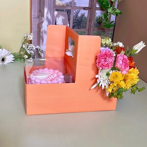 5 Sets Cake Flower Gift Boxes With 5 Pcs Small Clear Cake Boxes,for ...