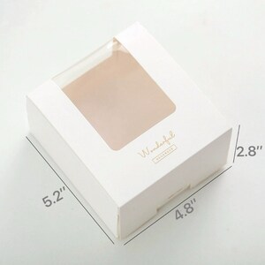 5 Pcs Bakery Boxes With Window,cookie Boxes,handmade Treat Boxes ...