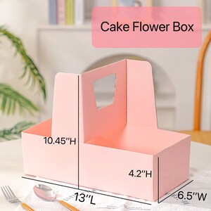 1 Set Cake Flower Gift Box With Small Clear Cake Box,for Valentine's ...