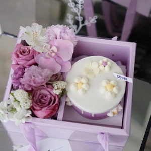 5 Sets Cake Flower Boxes With 5 Pcs Small Clear Cake Boxes,gift Box ...