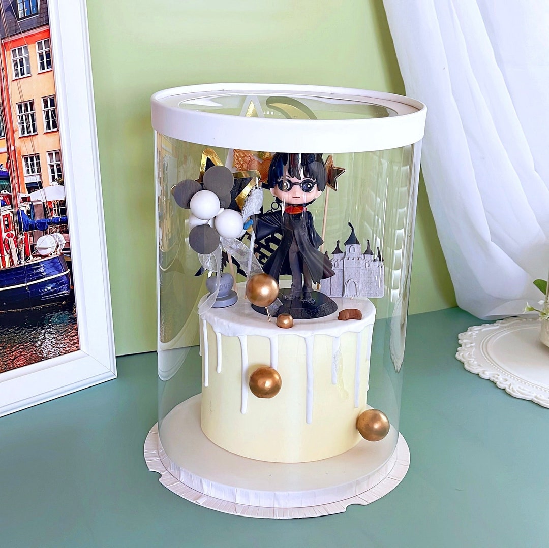 Clear Round Cake Box With Ribbon: 8.6"d X 12"h Party Packaging - Etsy