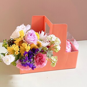 5 Sets Cake Flower Gift Boxes With 5 Pcs Small Clear Cake Boxes,for ...