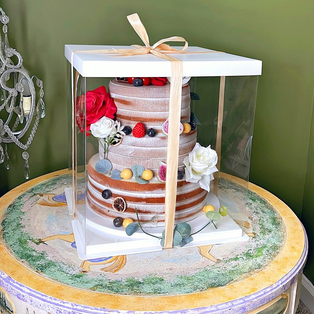 Clear 3-tier Cake Box: 12x12x13.4" Party Display - 10 Sets - Etsy