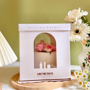 10 Sets Tall Clear Cake Boxes With Window,gorgeous Tiered Cake Boxes ...