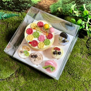 Bento Cake & Cupcake Boxes With Clear Lids - 10 Sets - Etsy
