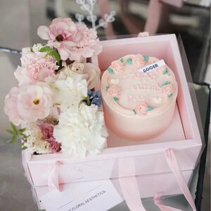 10 Sets Cake Flower Boxes With 10 Pcs Small Clear Cake Boxes,gift Box ...