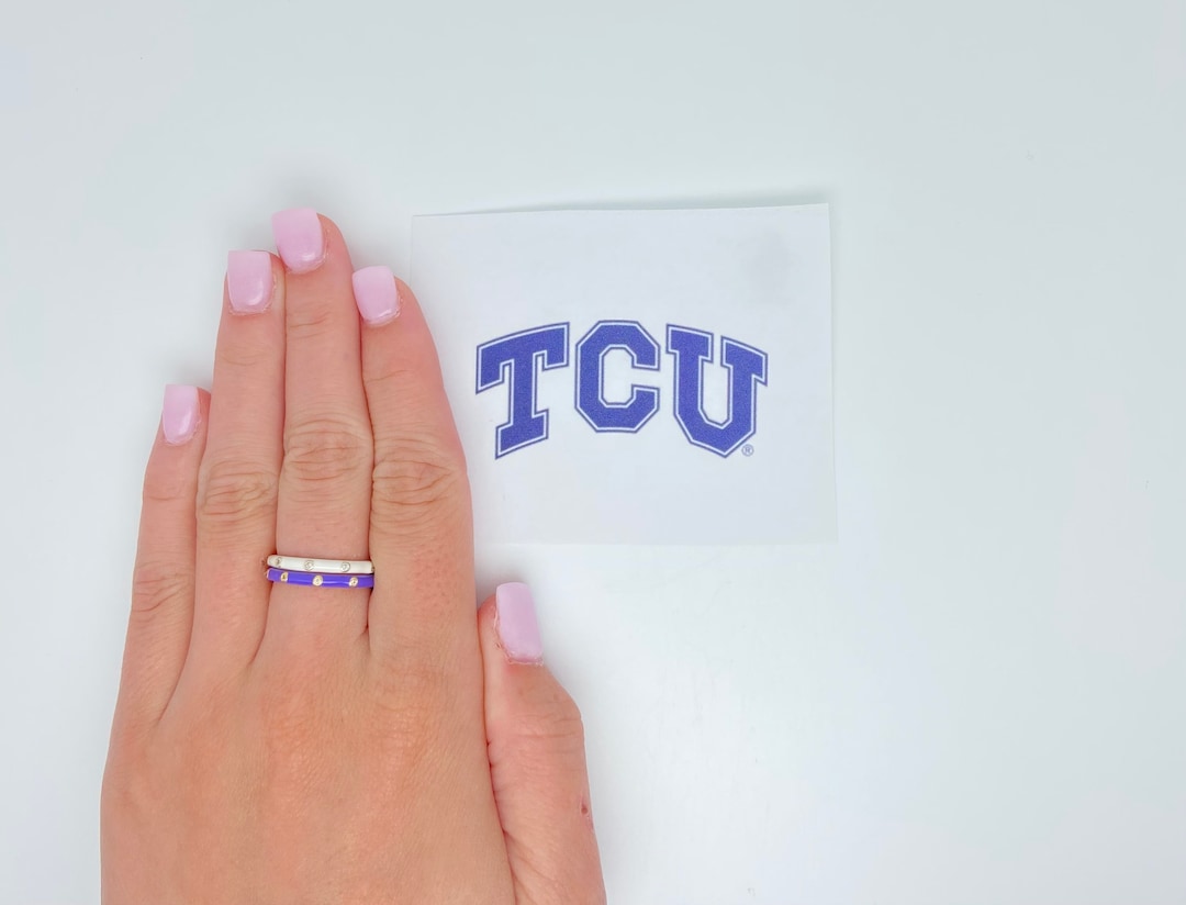 TCU Horned Frogs Ring Stack: Set of 2 - Etsy