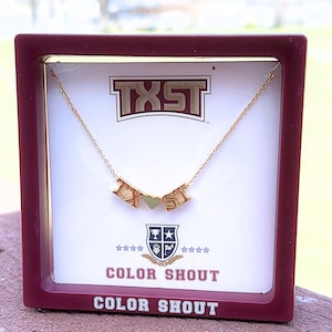 LOVE Texas State Gold Necklace - Etsy