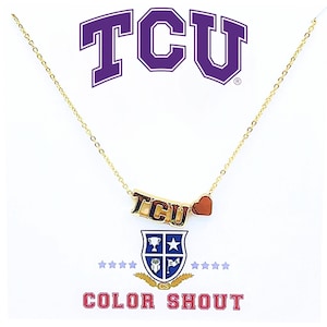 LOVE TCU Gold Necklace - Etsy