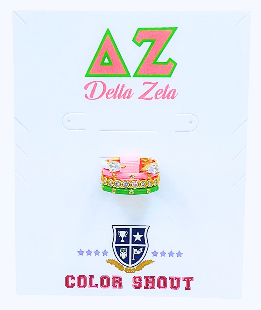 Delta Zeta 4 Stack Rings - Etsy