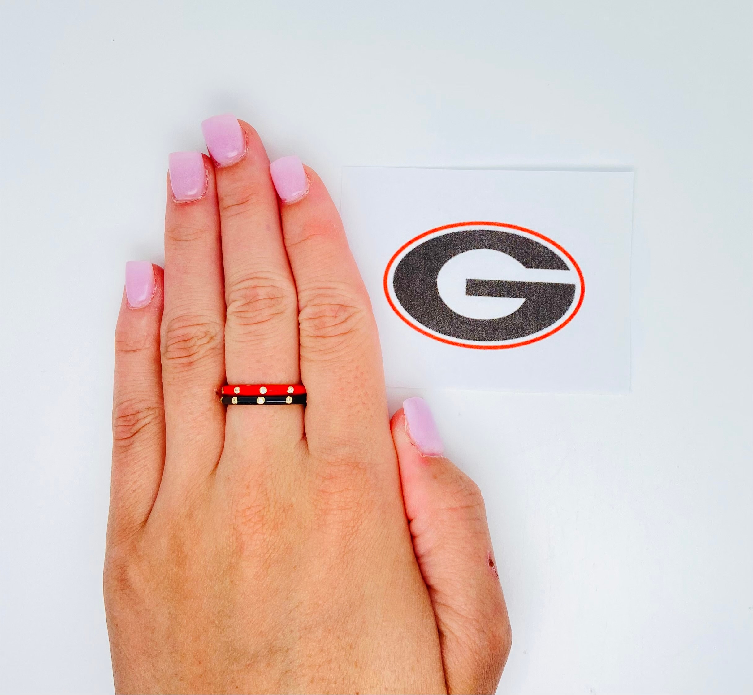 Georgia Bulldogs Ring Stack: Set of 2 | Etsy
