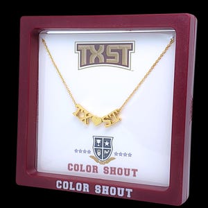 LOVE Texas State Gold Necklace - Etsy