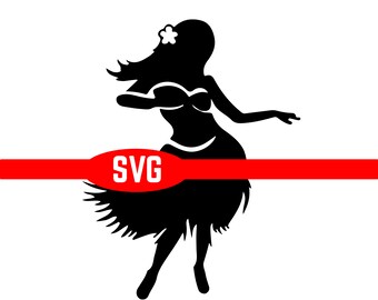 Hula Tahitian Dancer #4 Vector - SVG, PNG, PDF - Etsy