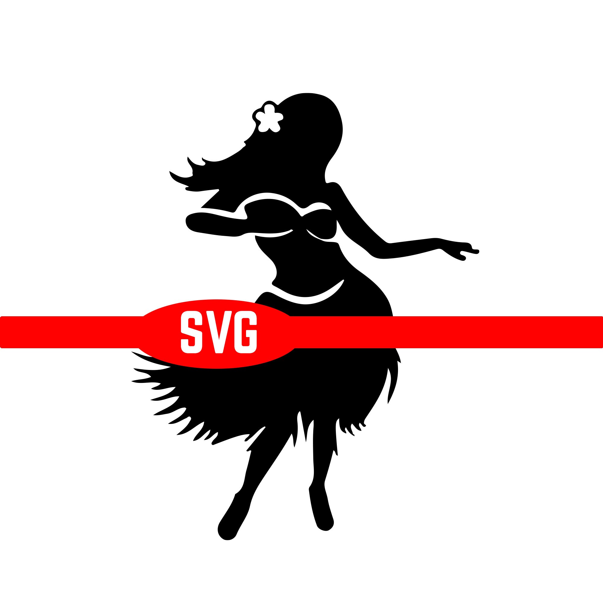 Hula Tahitian Dancer #3 Vector - SVG, PNG, PDF - Etsy