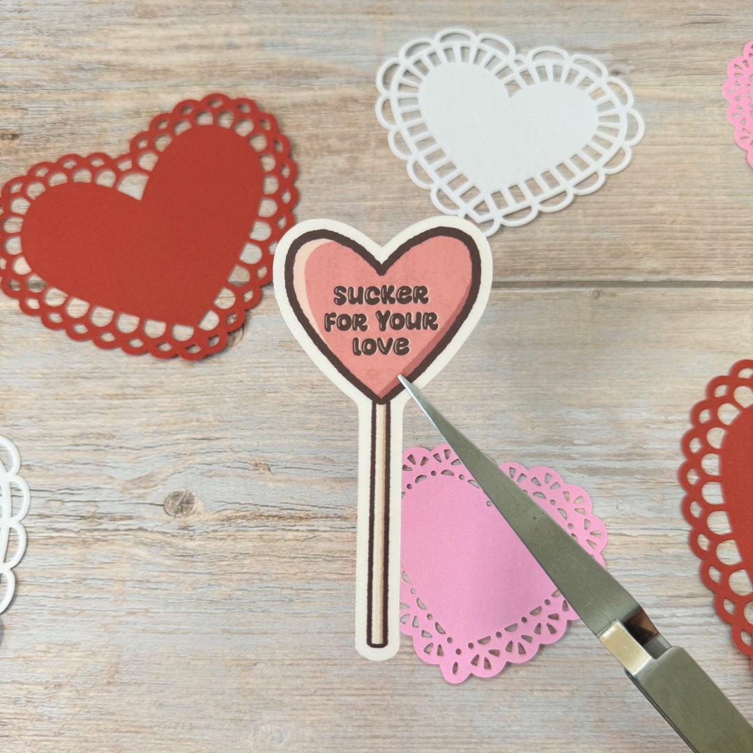 Sucker for Your Love Sticker Water Proof Bottle Gift Valentines Day ...