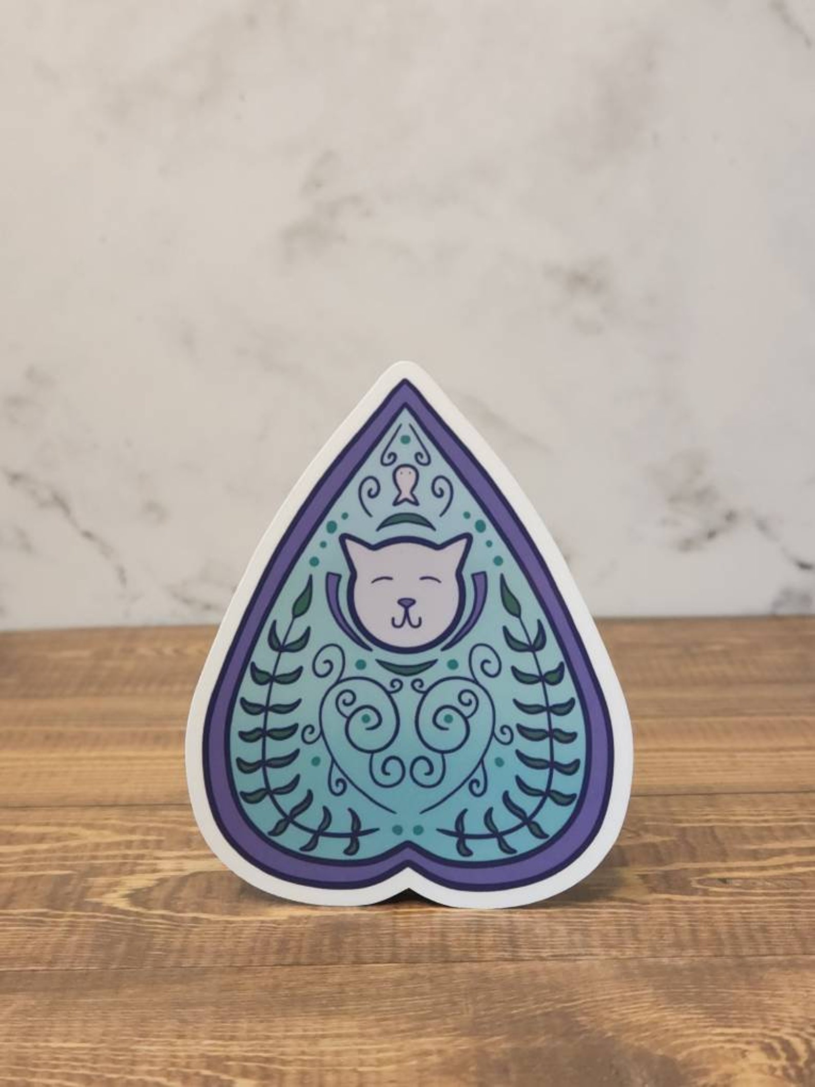 Oracle Sticker Planchette Water Proof Bottle Decal Mystic - Etsy