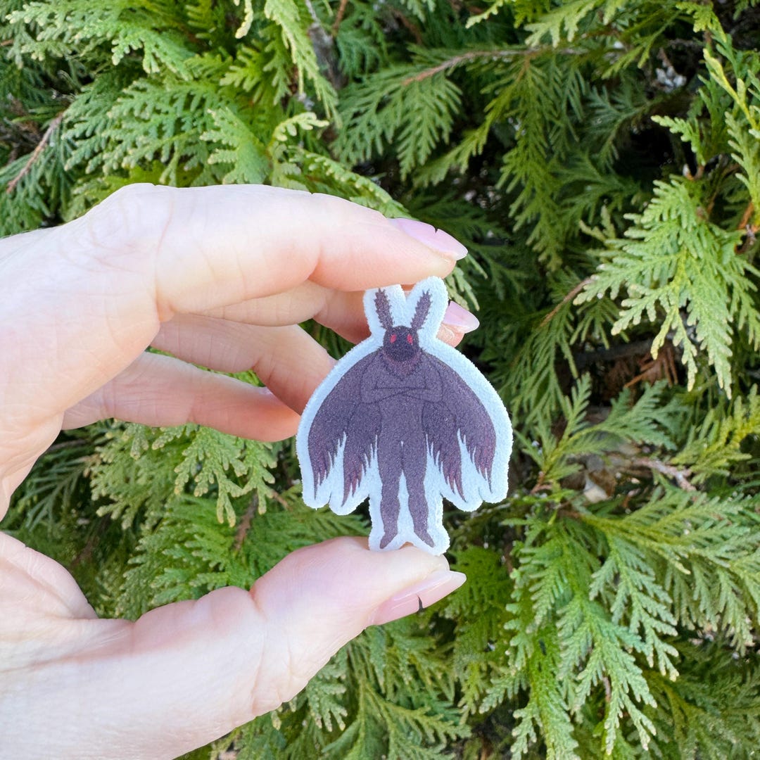 Mothman Pin Gift Backpack Bag Horror Button Plastic Handmade Durable ...