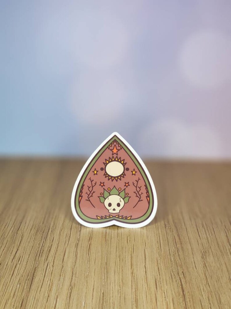 Oracle Sticker Planchette Water Proof Bottle Decal Mystic - Etsy