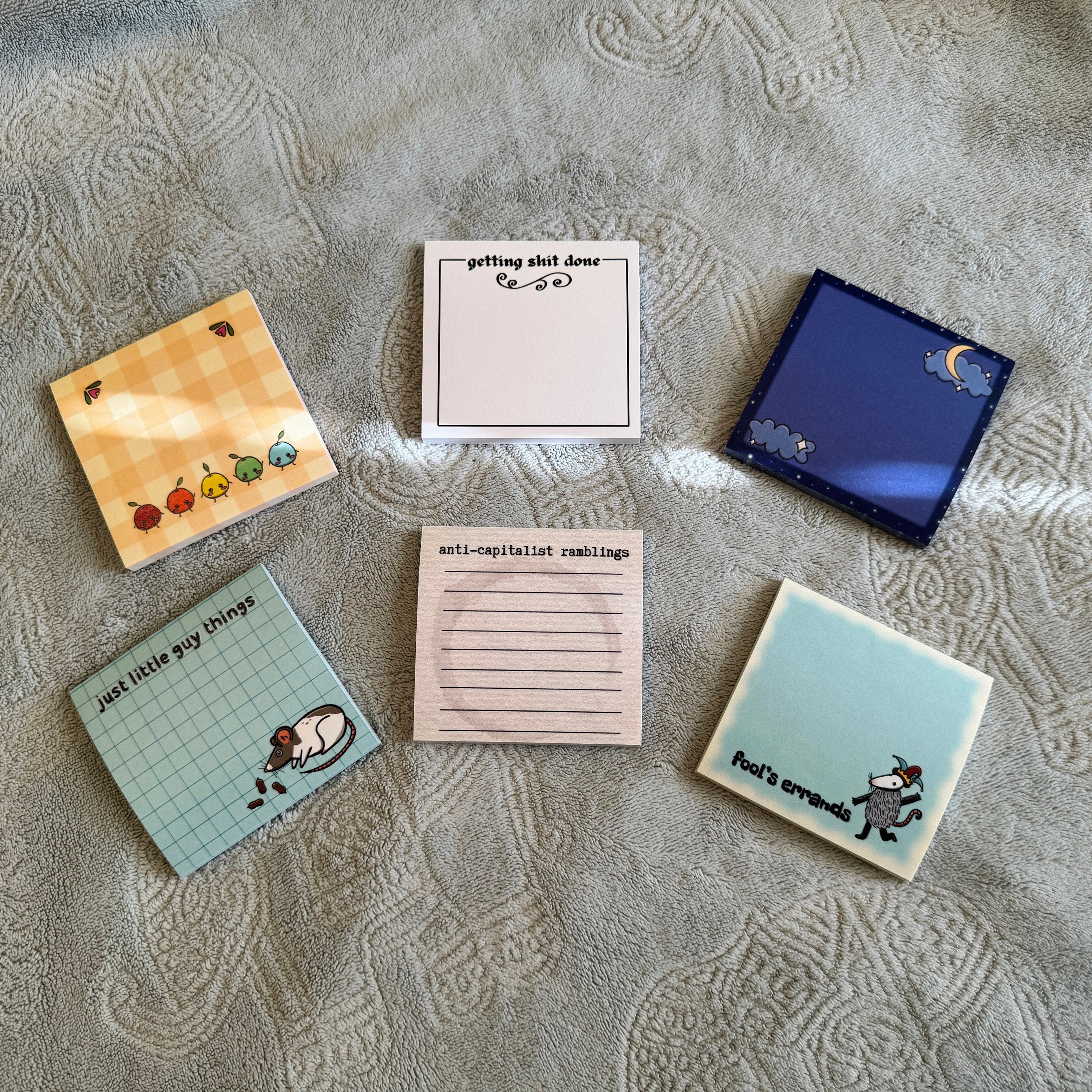 Just Little Guy Things Post-it Notes 50 Sheets Sticky Stationary Cute ...