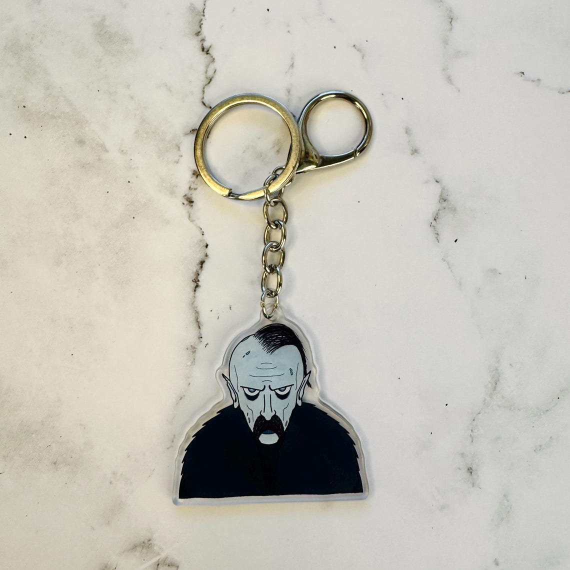 New Nosferatu Acrylic Keychain Clip Ring Plastic Lightweight Count ...