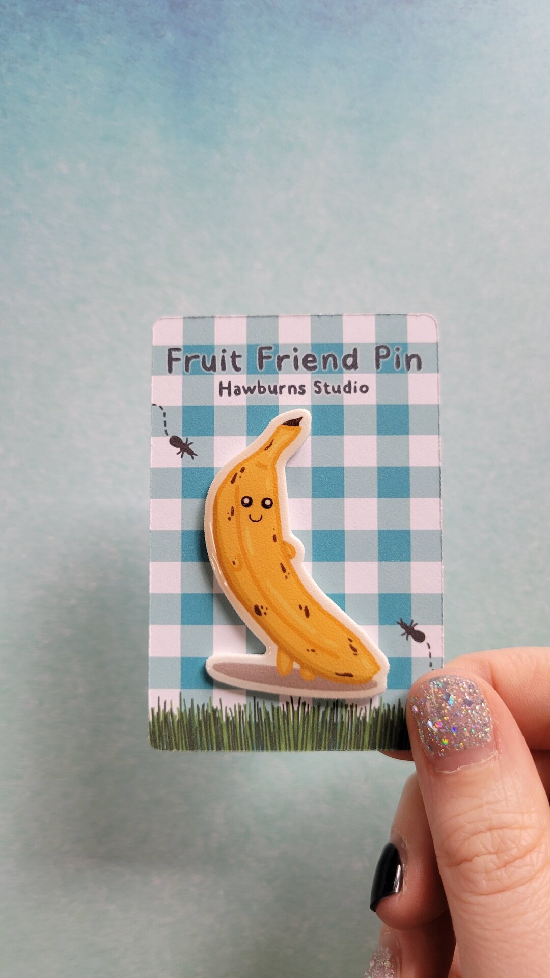 Banana Pin Cute Fruit Button Kidcore Backpack Bag Cardigan Gift Hand ...