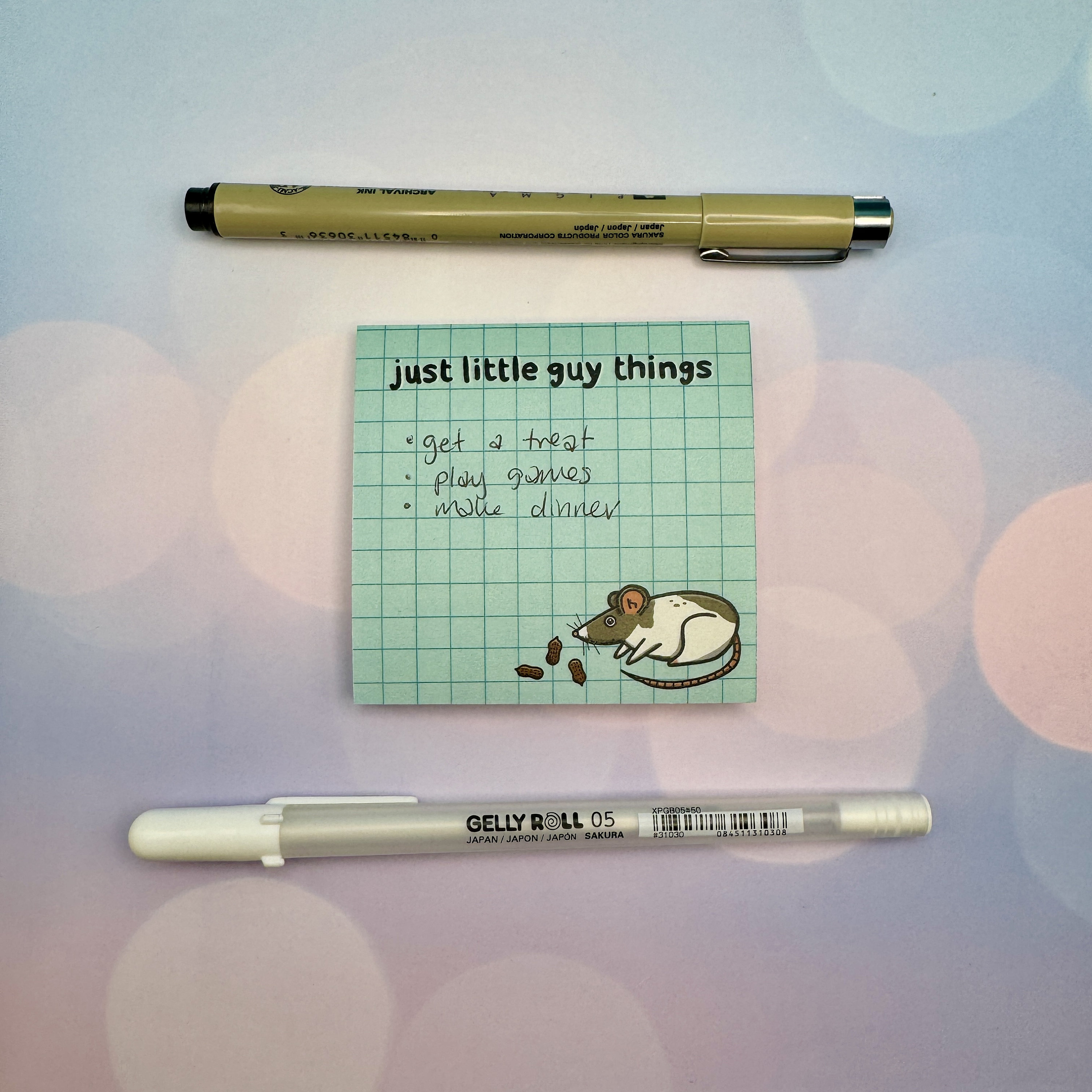 Just Little Guy Things Post-it Notes 50 Sheets Sticky Stationary Cute ...