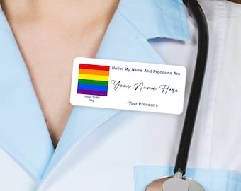 Gay Pride Name Badge - Etsy