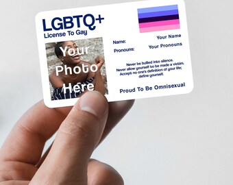 Gay License Card - Etsy