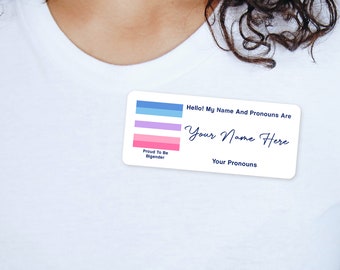 Bigender Name Tag - Etsy